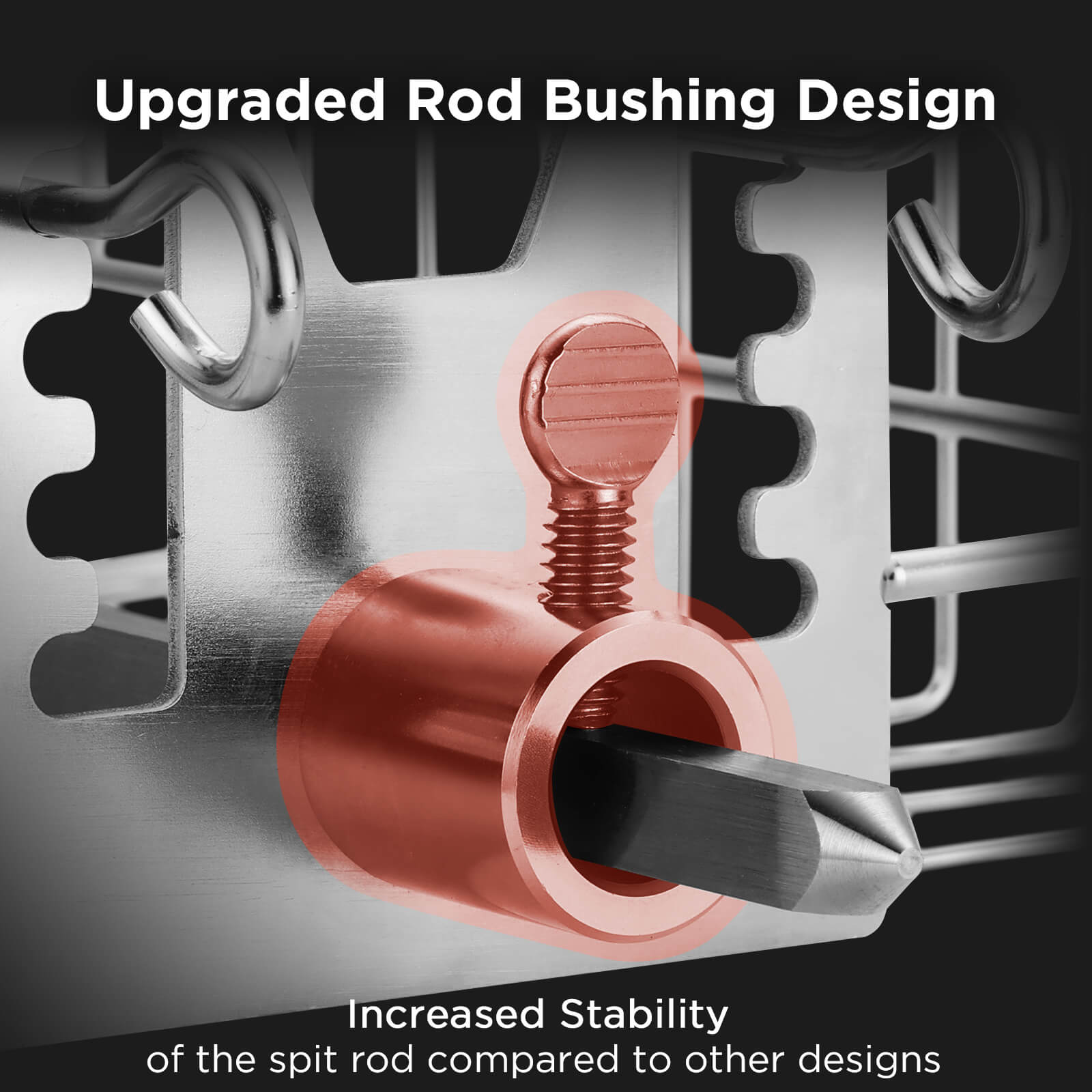 TURBRO Stainless Steel Rotisserie Kit for Most Gas Grills - Includes 4W ...