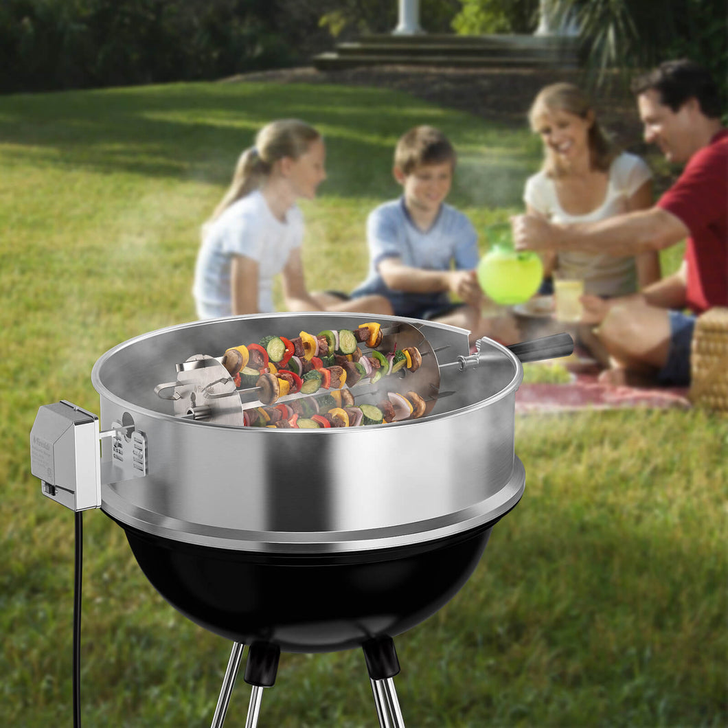TURBRO Stainless Steel Rotisserie Kit for Most Gas Grills - Includes 4W ...