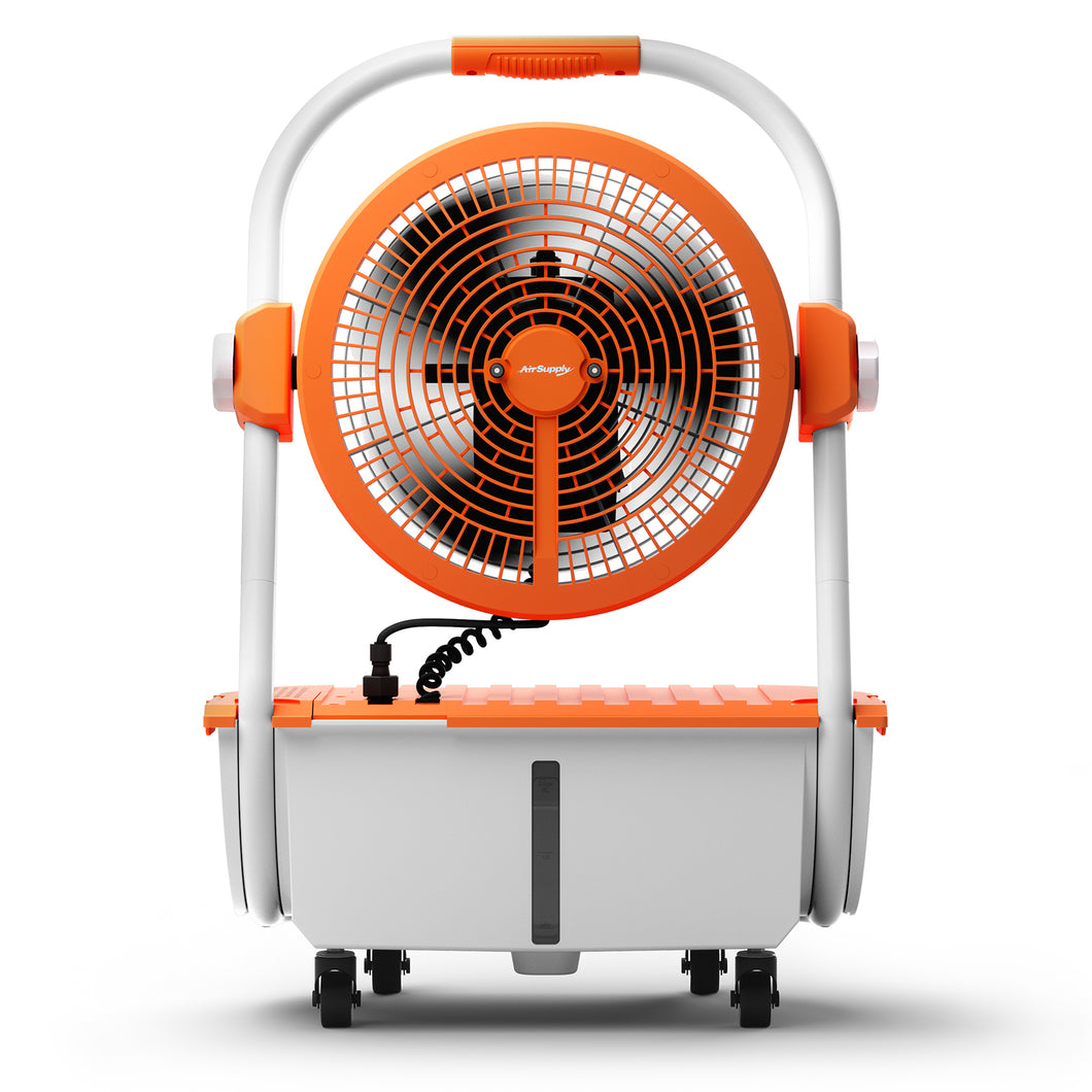 TURBRO Cordless Portable Outdoor Misting Fan, Up to 50 Hours of Fan ...