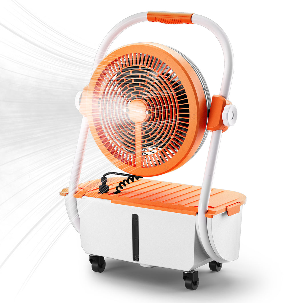TURBRO Cordless Portable Outdoor Misting Fan, Up to 50 Hours of Fan ...