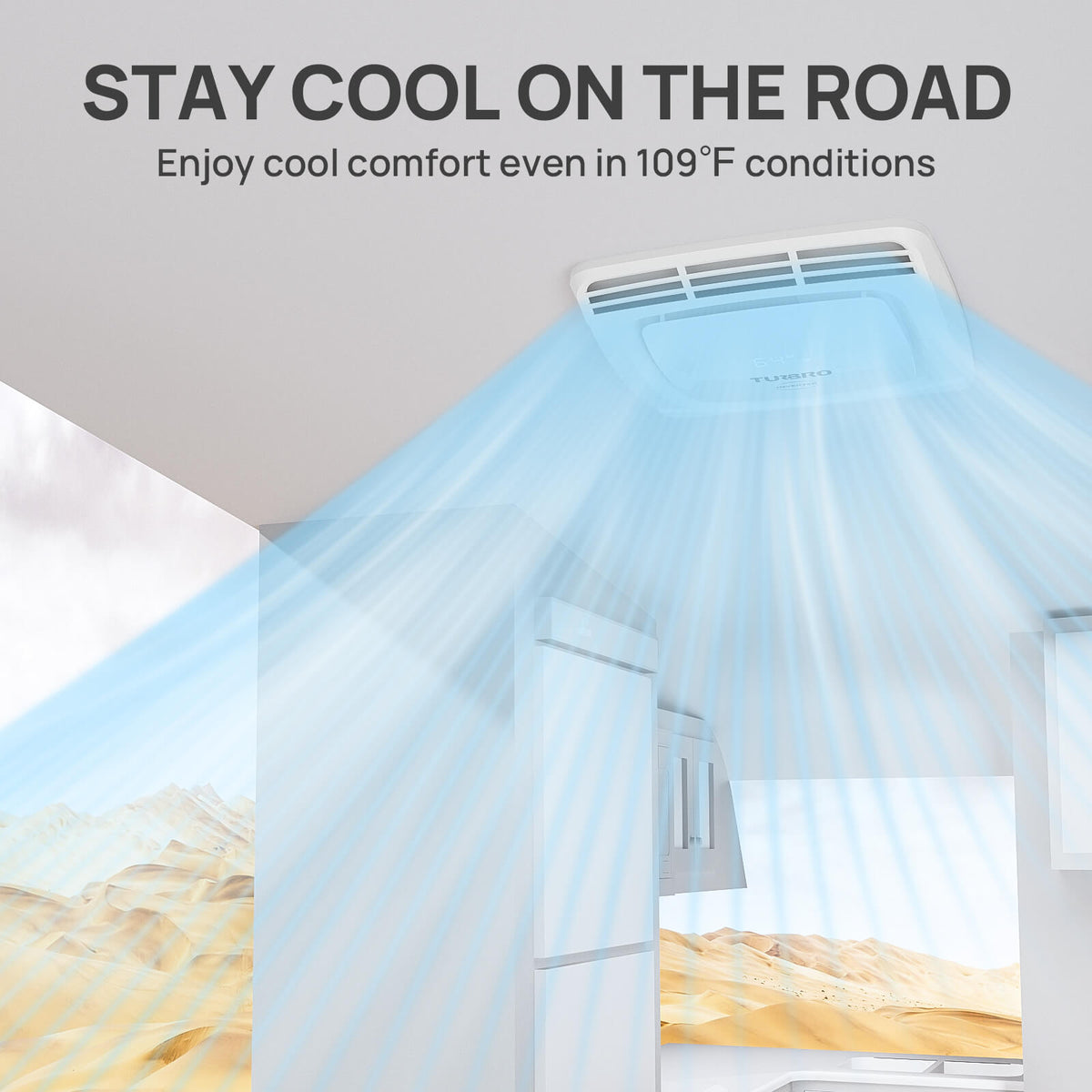 TURBRO Inverter RV AC with Heat Pump, 13,500 BTU, Quiet, Remote/WiFi ...