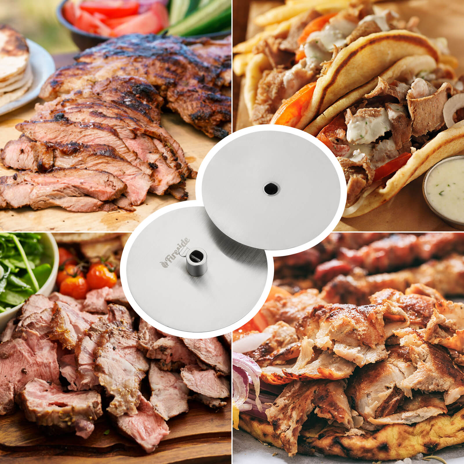 TURBRO Stainless Steel Rotisserie Kit for Most Gas Grills - Includes 4W ...