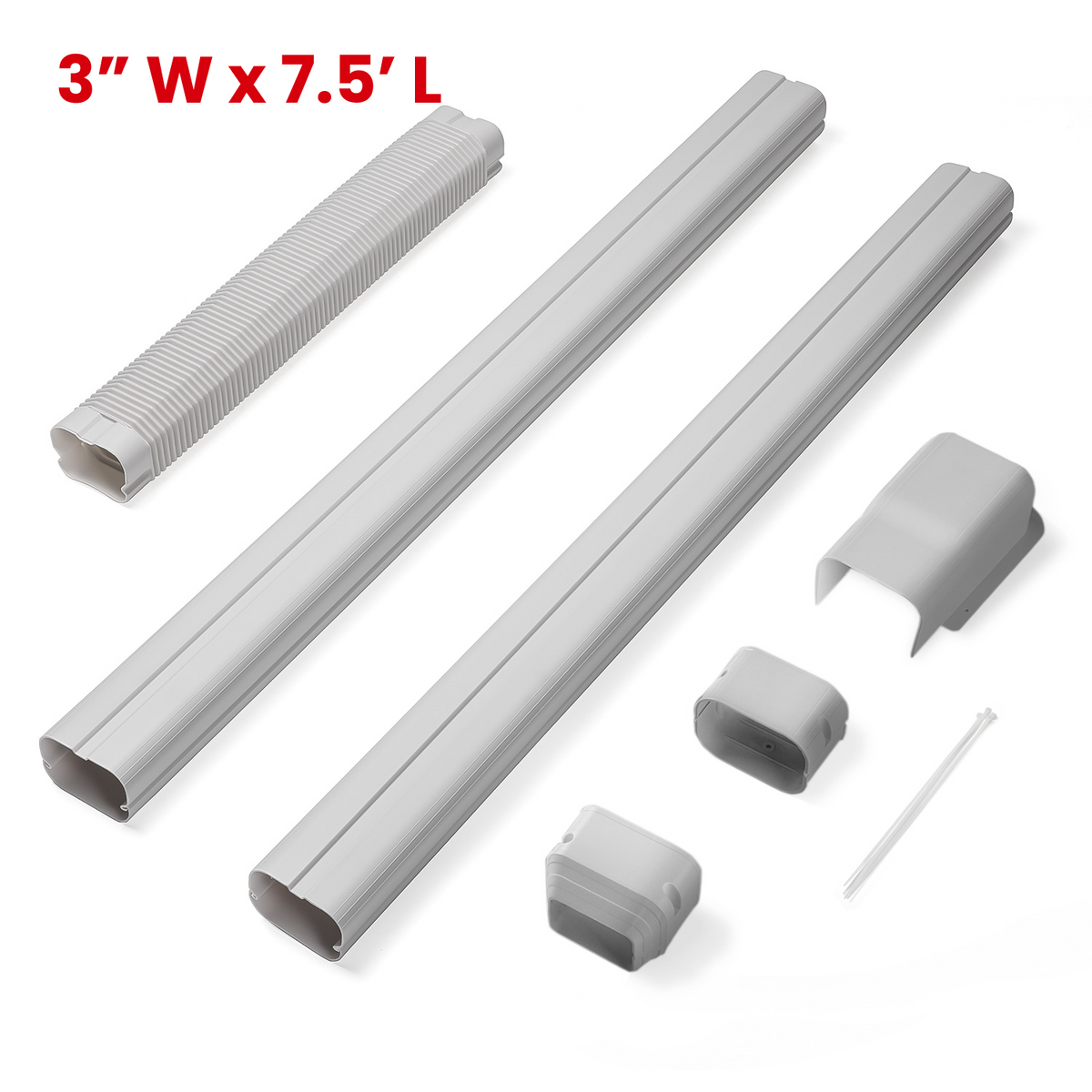 TURBRO Decorative PVC Line Cover Kit for Mini Split and Central Air ...