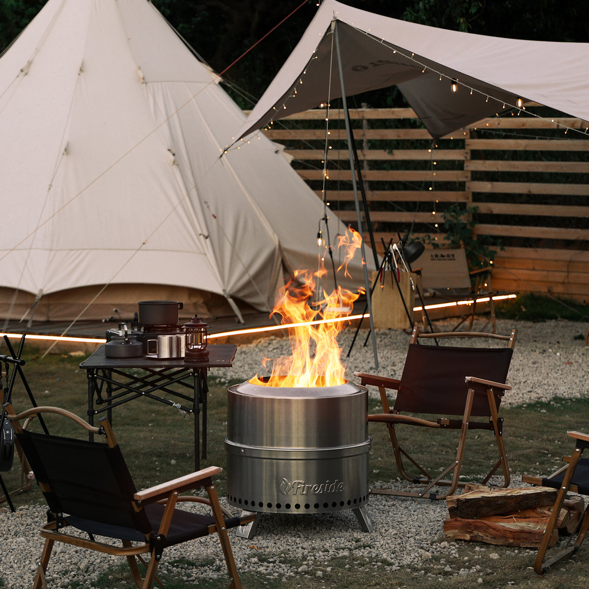 TURBRO Pluto Wood Burning Smokeless Bonfire Pit For Ourdoor Backyard